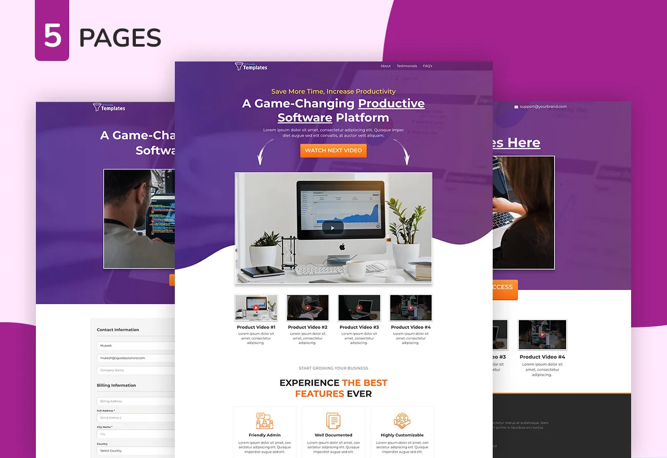 All-in-One Launch: Software Product Launch Funnel – CF Funnels Templates