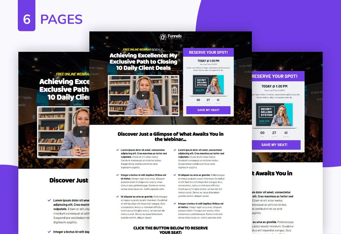 Funnel Mastery: A Webinar Template for Unleashing Your Sales Potential
