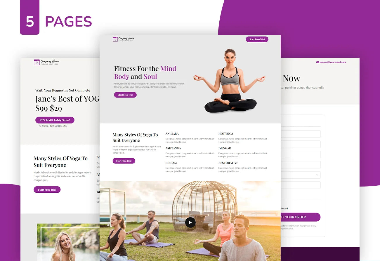 Yoga Yoda: Your Classes with ClickFunnels Yoga Templates